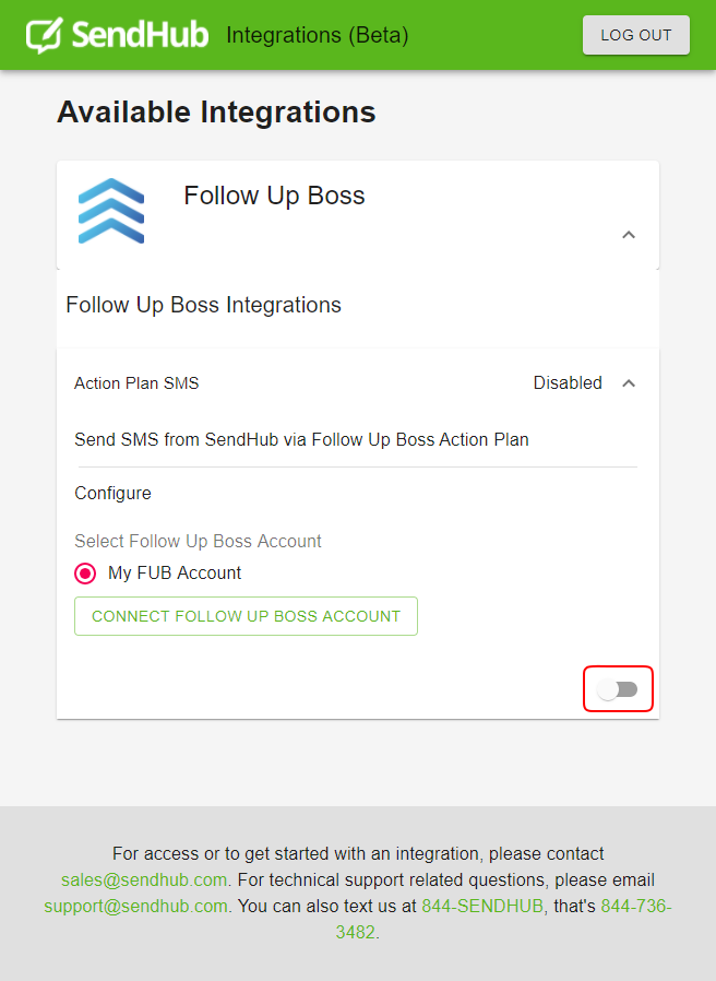 Integrating Follow Up Boss with SendHub – SendHub